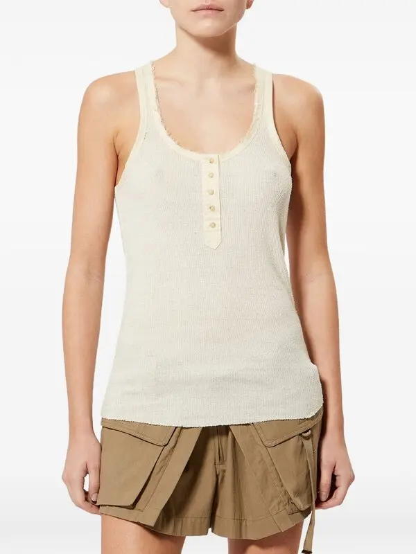 Isabel Marant Étoile Helma Silk Top - Beige