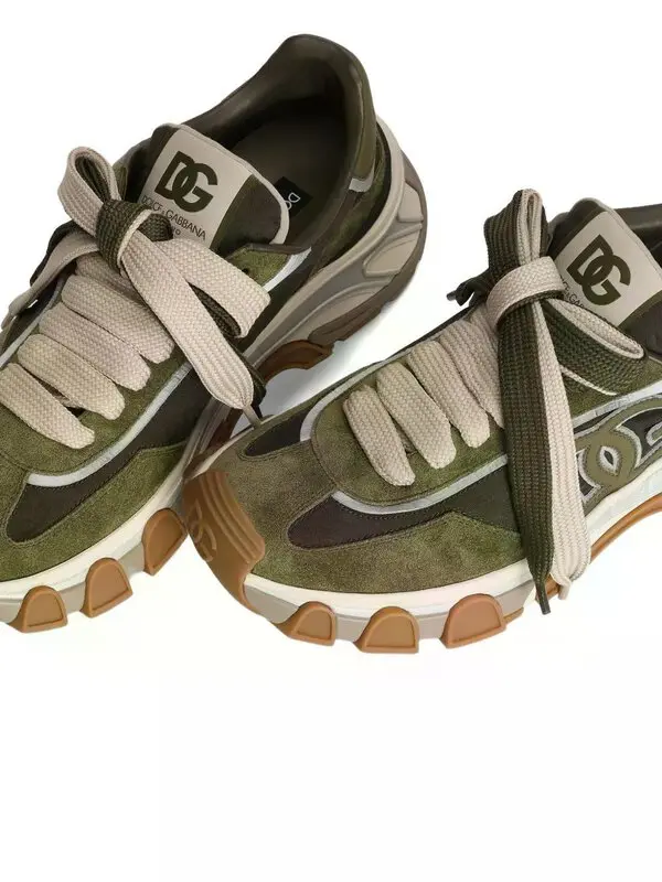Dolce & Gabbana Dg Country Road Fabric Sneakers - Green
