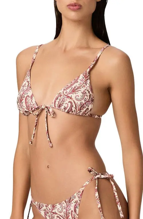 Paige Cameron Tie Front Triangle Bikini Top