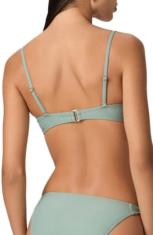 Paige Libby Tie Front Bandeau Bikini Top - Surf