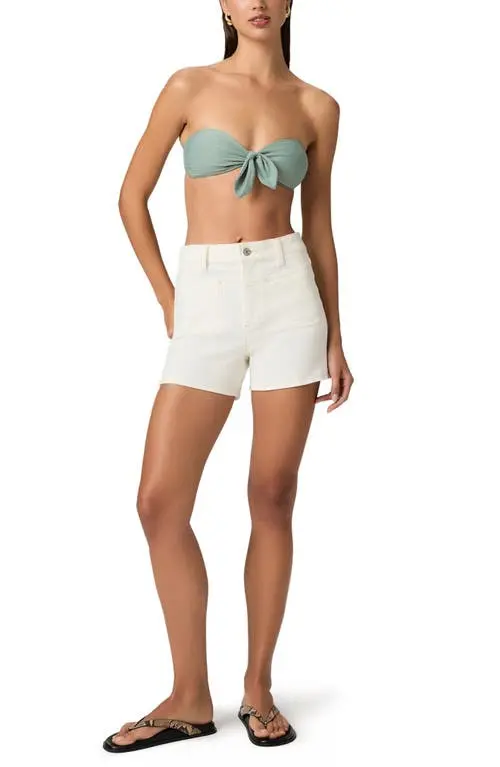 Paige Libby Tie Front Bandeau Bikini Top - Surf