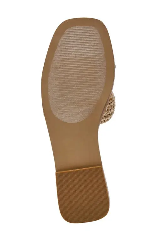 Steve Madden Hadyn Woven Strap Slide Sandal - Raffia