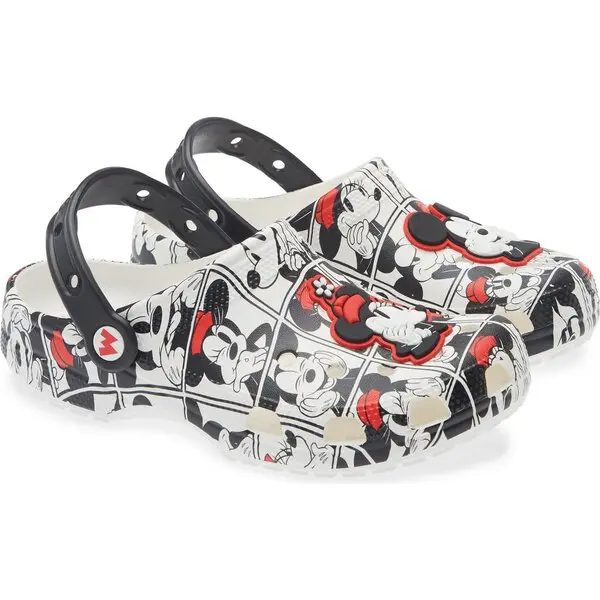 CROCS Mickey & Minnie Classic Clog - White Multi