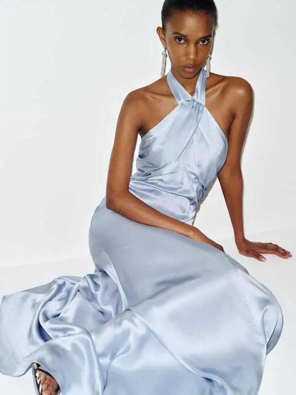 REFORMATION Veria Silk Maxi Dress
