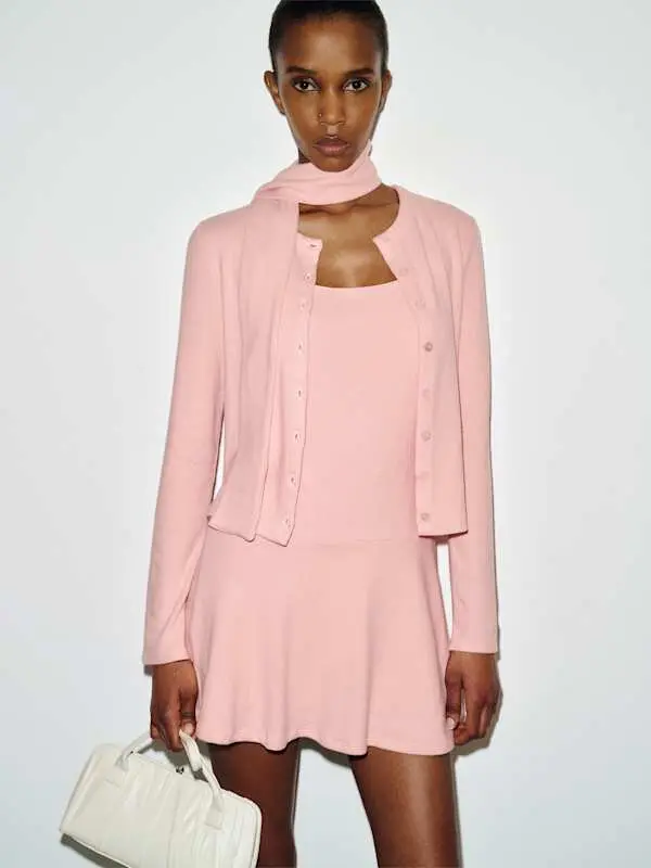 REFORMATION Nara Knit Cardigan Set