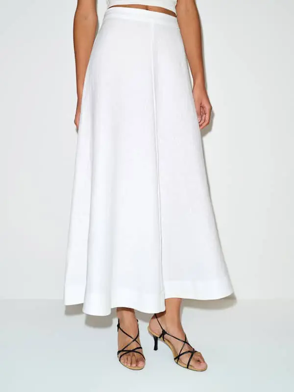 REFORMATION Peony Linen Skirt
