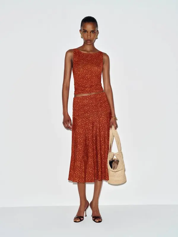REFORMATION Demi Knit Two-piece Set - Red