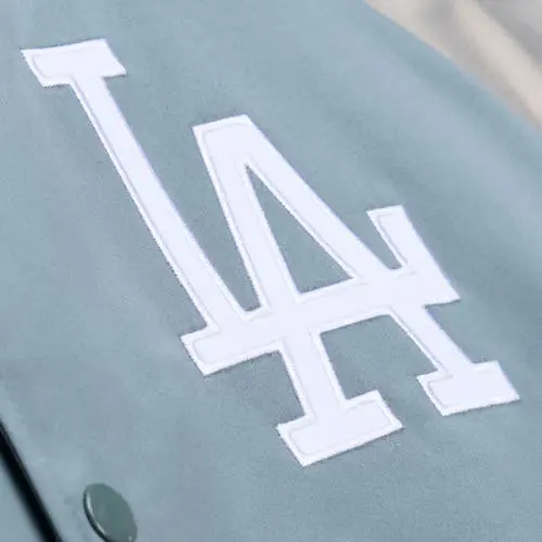 Mitchell & Ness Los Angeles Dodgers Thunderstorm Head Coach Lightweight Satin Jacket
