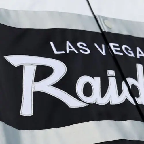 Mitchell & Ness Las Vegas Raiders Head Coach Lightweight Satin Jacket