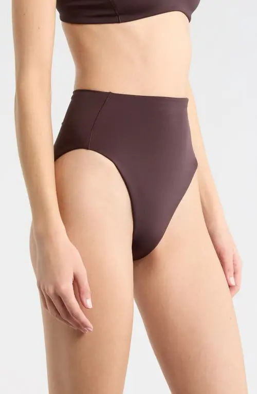 LEFT ON FRIDAY Hi Hi High Waist Bikini Bottoms - Cold Brew