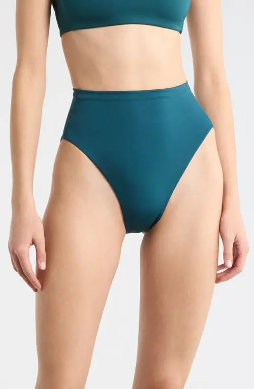 LEFT ON FRIDAY Hi Hi High Waist Bikini Bottoms - Deep End