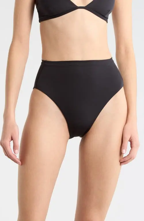 LEFT ON FRIDAY Hi Hi High Waist Bikini Bottoms - Jet