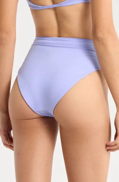 LEFT ON FRIDAY Hi Hi High Waist Bikini Bottoms - Riptide Periwinkle