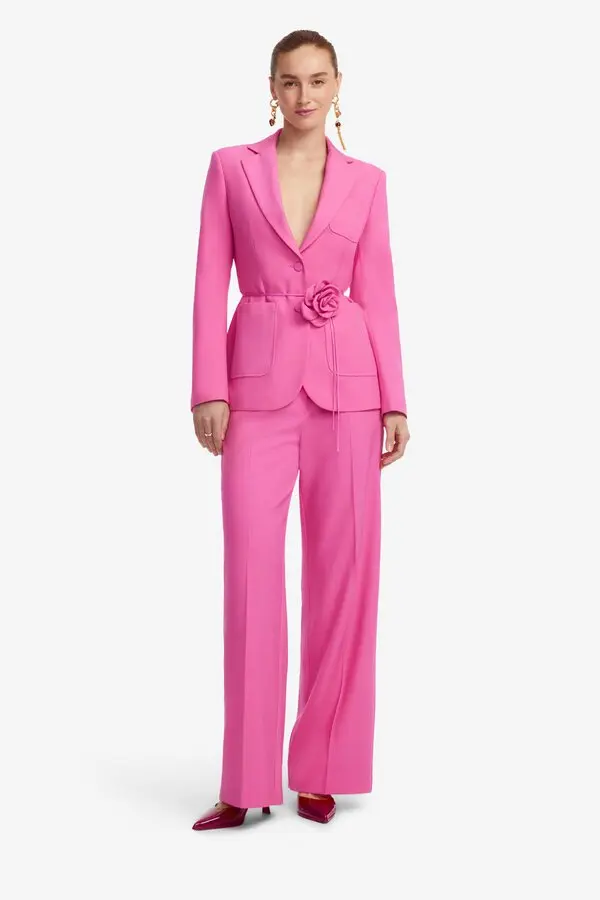 LEO LIN Vesper Fitted Blazer - Fuchsia