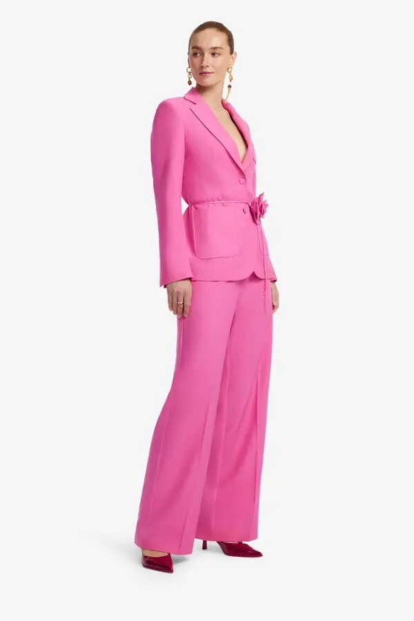 LEO LIN Vesper Fitted Blazer - Fuchsia