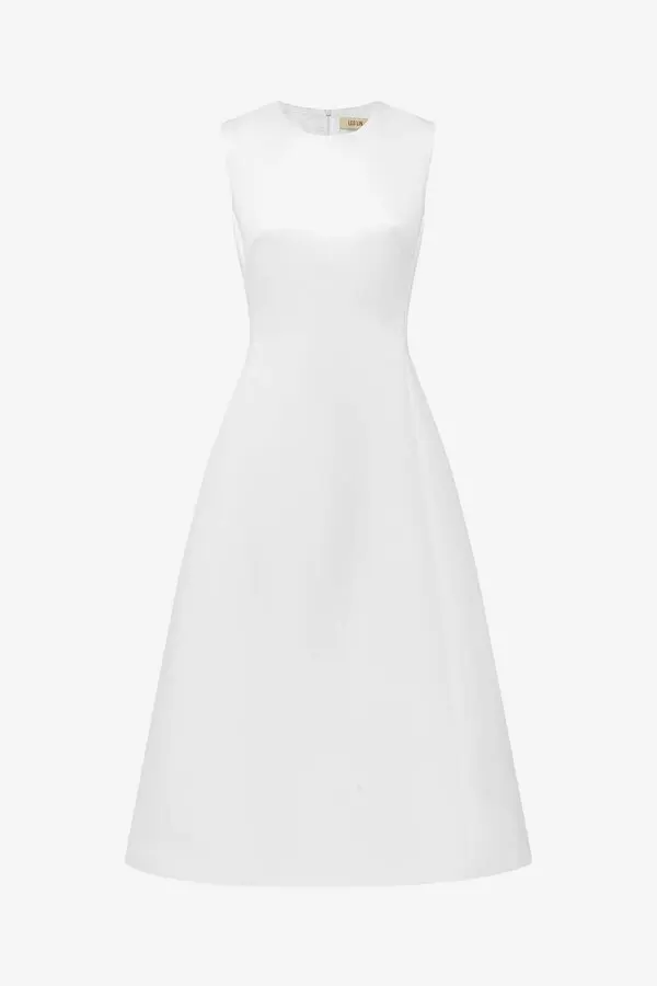 LEO LIN Cleo Sleeveless Midi Dress - Snow