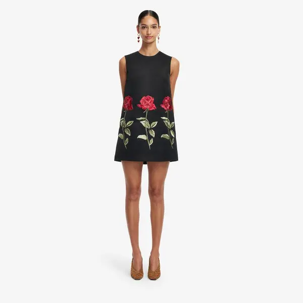 LEO LIN Yvonne Embroidered Mini Dress