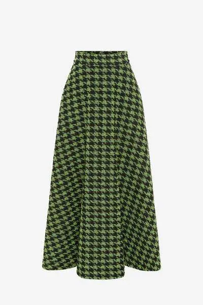 LEO LIN Rosalyn Tweed Maxi Skirt