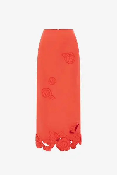 LEO LIN Kyra Appliqué Maxi Skirt