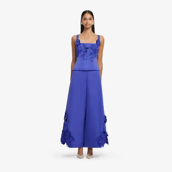 LEO LIN Isadora Appliqué Top - Lapis