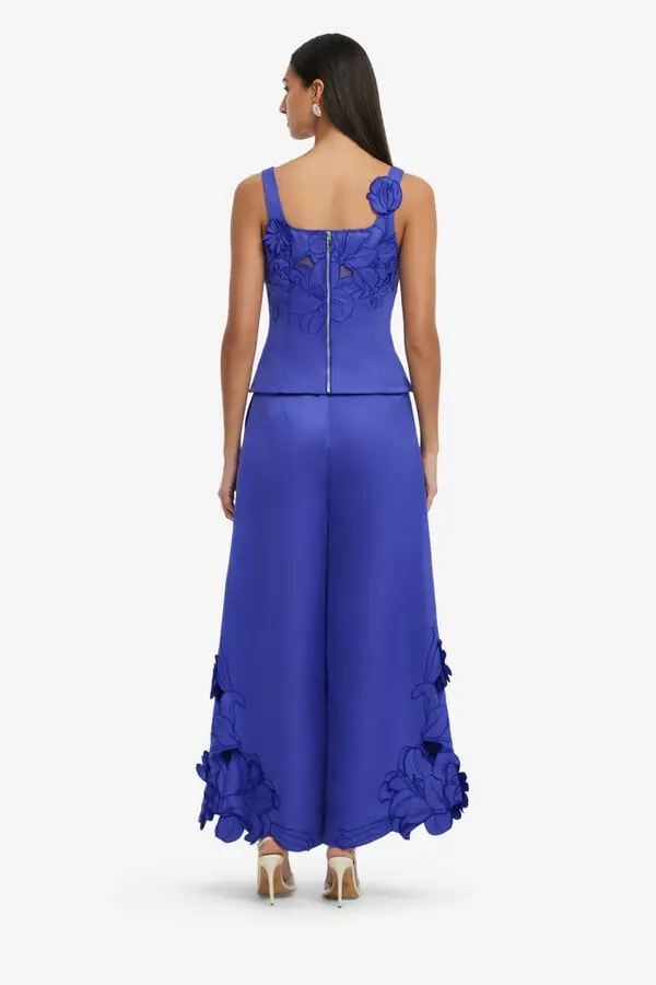 LEO LIN SHOPIFY Isadora Appliqué Top - Lapis