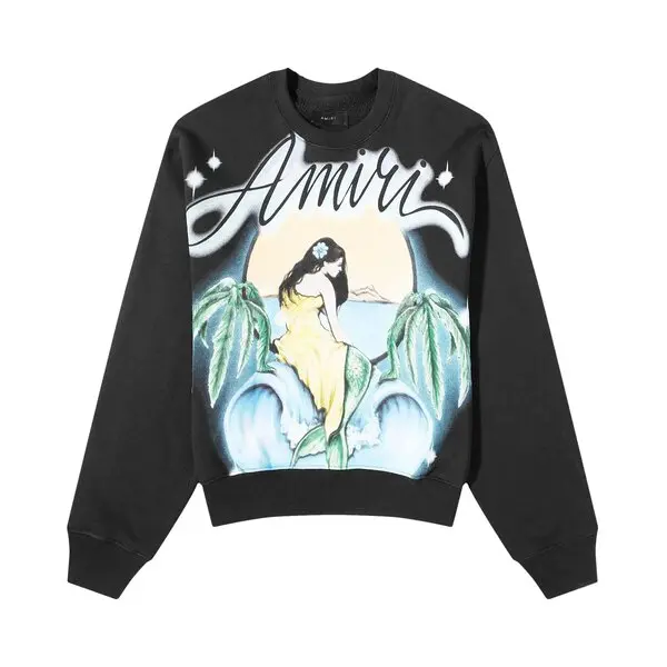 Amiri Mermaid Crewneck - Black