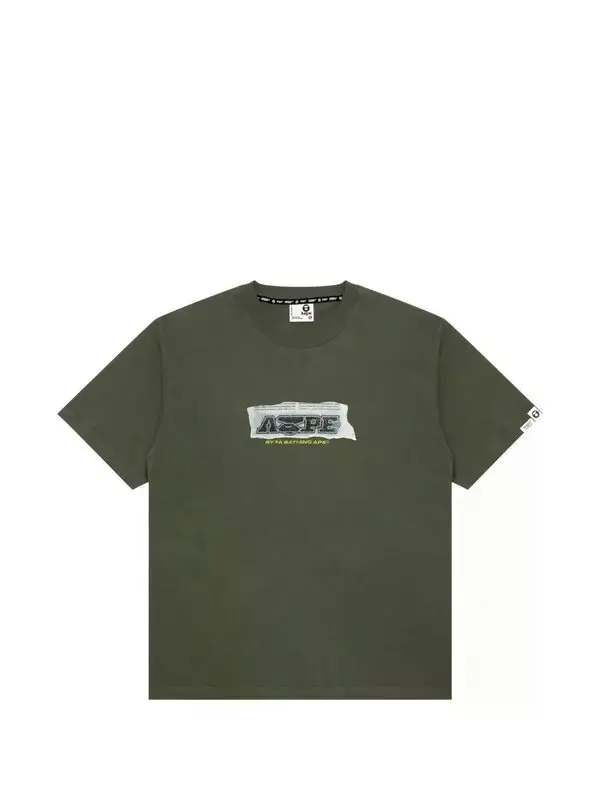 AAPE BY *A BATHING APE Printed T-shirt - Green