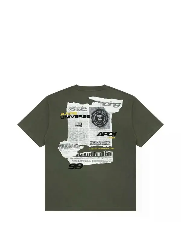 AAPE BY *A BATHING APE Printed T-shirt - Green