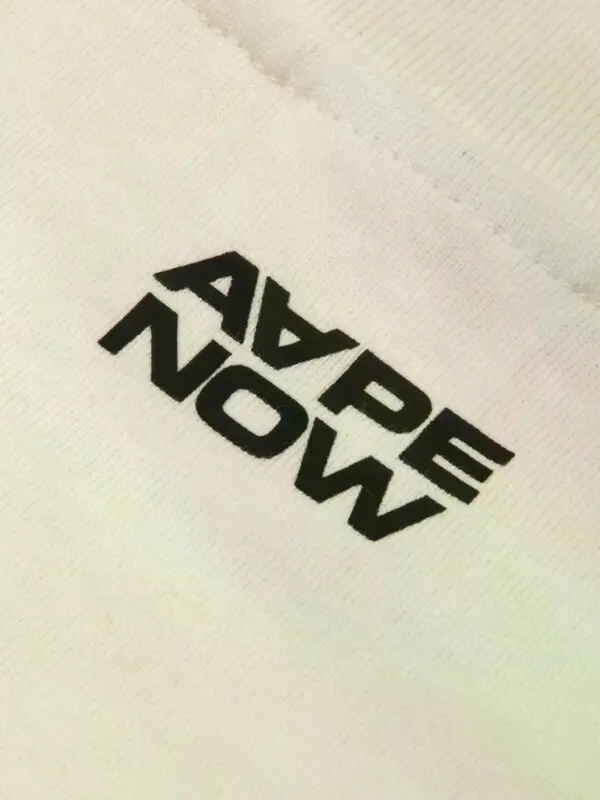 AAPE BY *A BATHING APE Logo-patch T-shirt - Neutrals