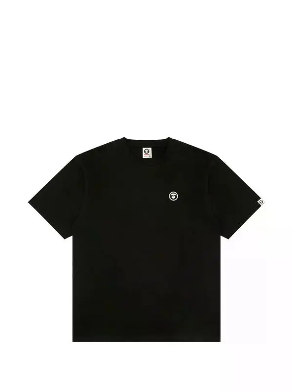 AAPE BY *A BATHING APE Logo-appliqué T-shirt - Black