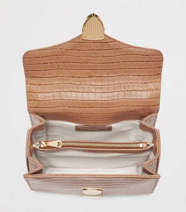 ASPINAL OF LONDON Midi Mayfair Top-handle Bag - Brown