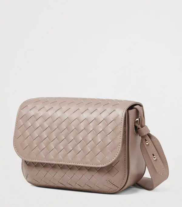 ASPINAL OF LONDON Woven Leather Ella Cross-body Bag - Neutral