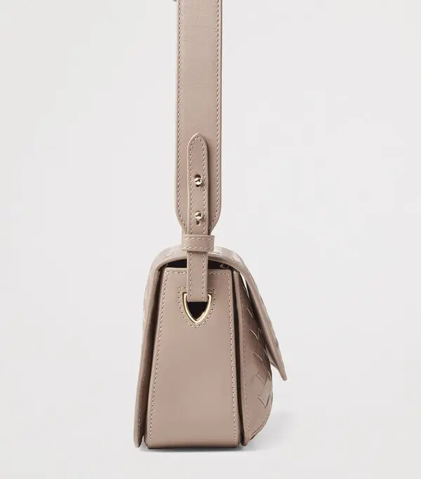 ASPINAL OF LONDON Woven Leather Ella Cross-body Bag - Neutral
