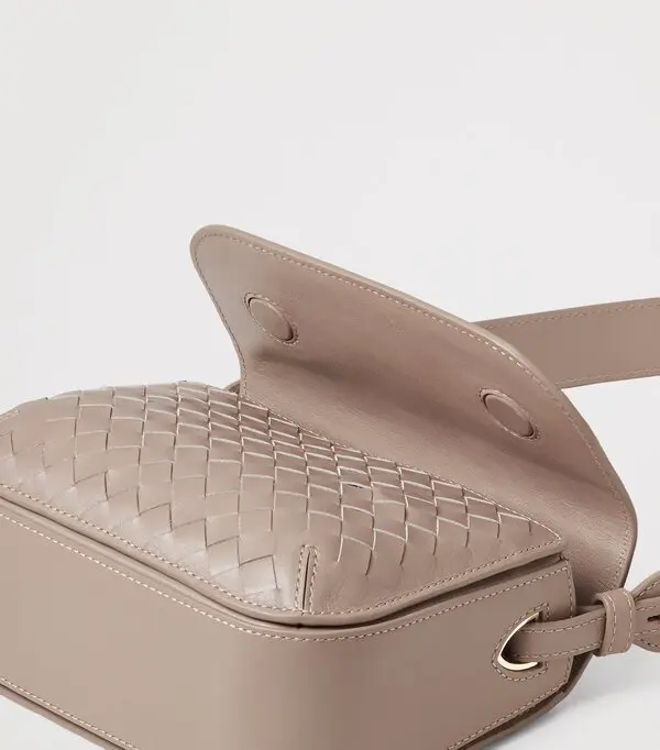 ASPINAL OF LONDON Woven Leather Ella Cross-body Bag - Neutral