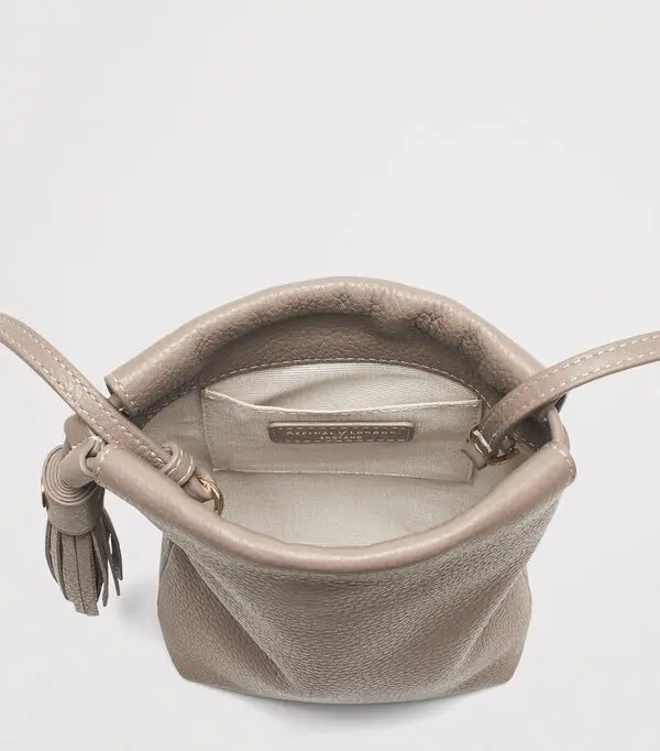 ASPINAL OF LONDON Leather Soho Cross-body Pouch - Neutral