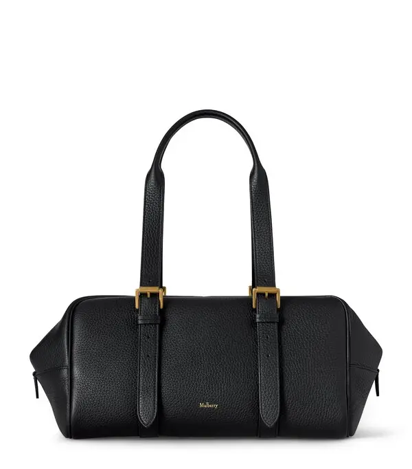 Mulberry Leather Boston Shoulder Bag - Black