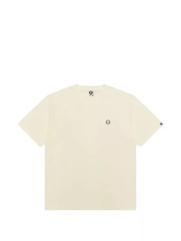 AAPE BY *A BATHING APE Logo-patch T-shirt - Neutrals