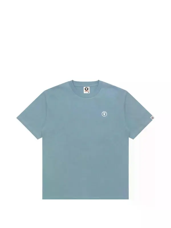 AAPE BY *A BATHING APE Round-neck Logo T-shirt - Blue