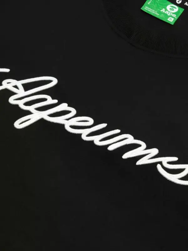 AAPE BY *A BATHING APE Logo-embroidered Crewneck Sweatshirt