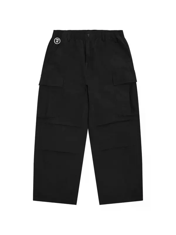 AAPE BY *A BATHING APE Logo-patch Trousers - Black