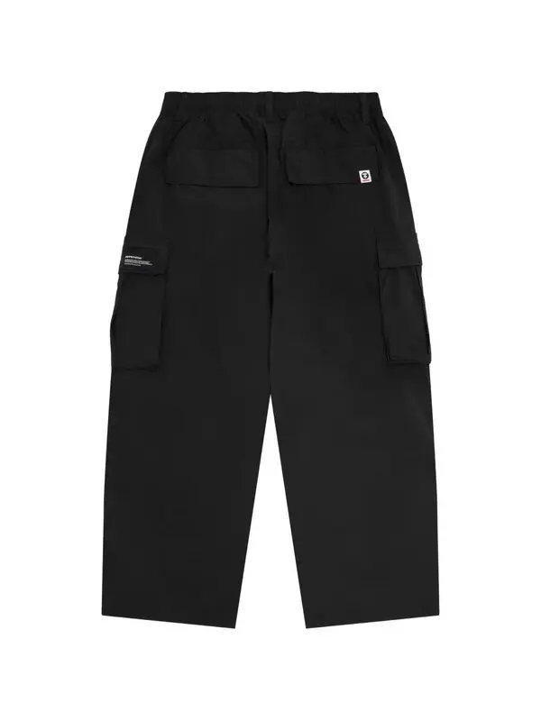 AAPE BY *A BATHING APE Logo-patch Trousers - Black
