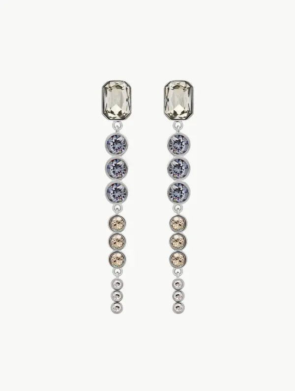 Oscar De La Renta Cascading Mixed-stone Clip-on Drop Earrings - One-color