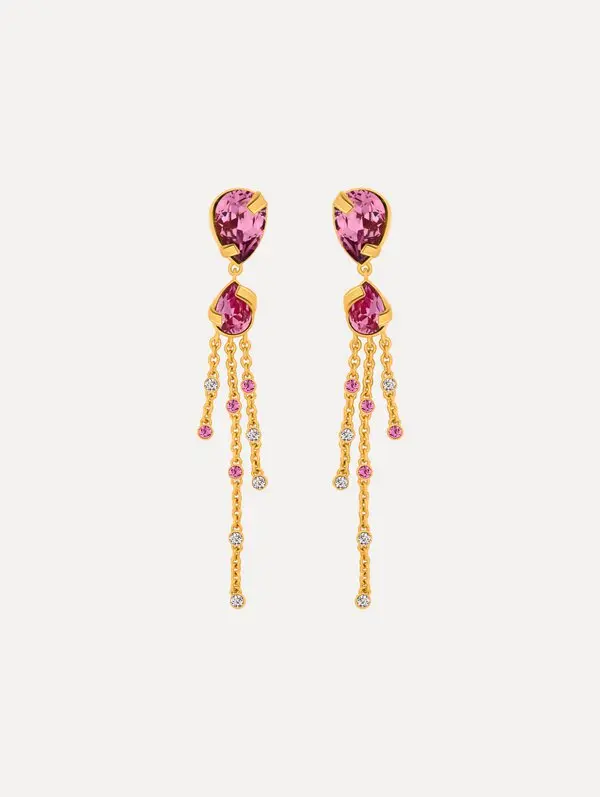 Oscar De La Renta Pear-cut Chandelier Earrings - One-color