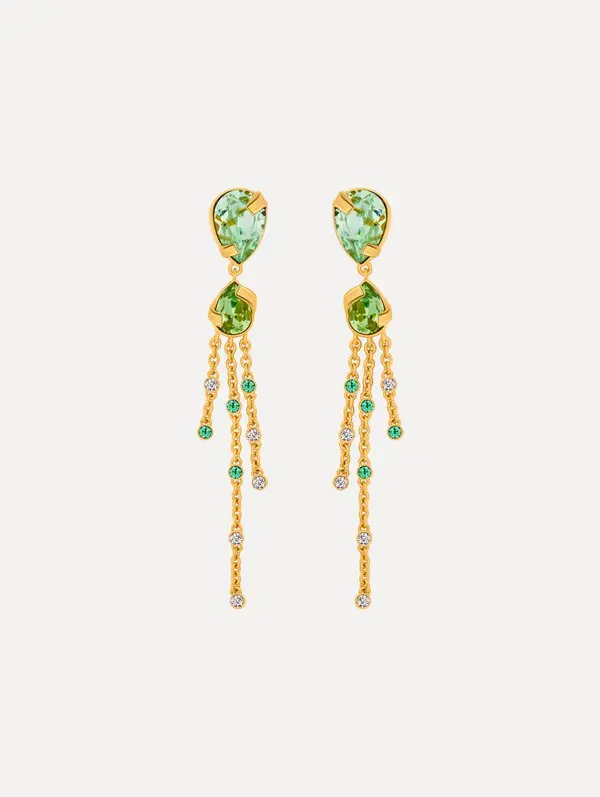 Oscar De La Renta Pear-cut Chandelier Earrings - One-color