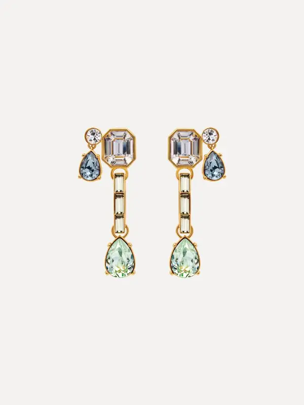 Oscar De La Renta Mixed-stone Linear Drop Earrings - One-color