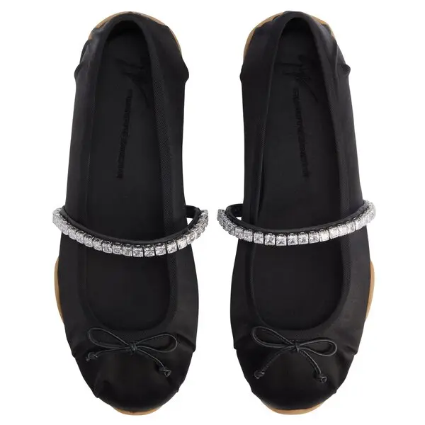 GIUSEPPE ZANOTTI Gz Top Ballet Strass - Black
