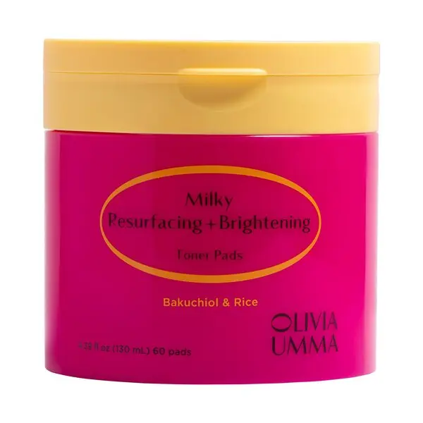 OLIVIAUMMA Milky Resurfacing + Brightening Toner Pads And Face Treatment With Bakuchiol And Niacinamide - One-color