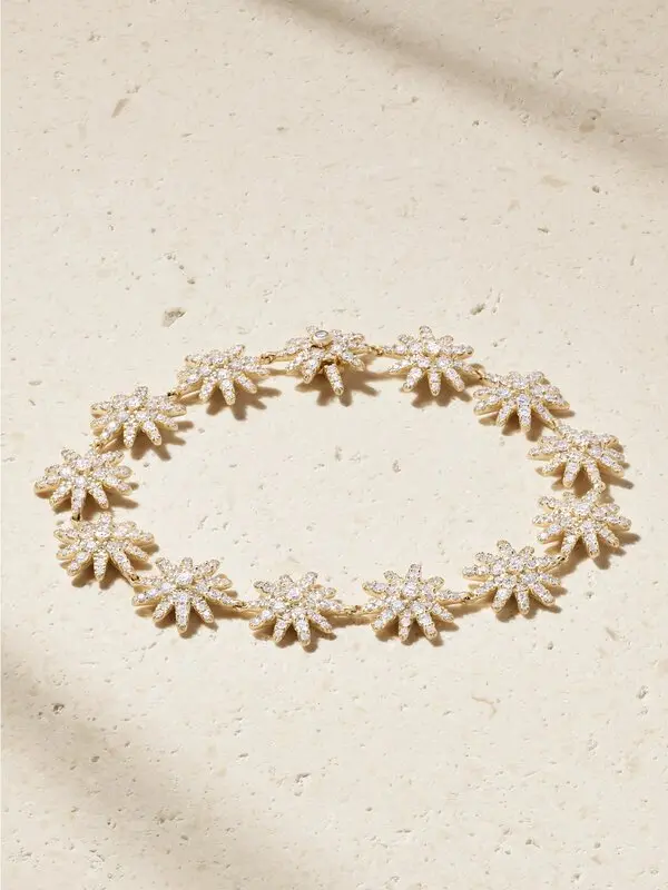 David Yurman Starburst Diamond Bracelet - Gold