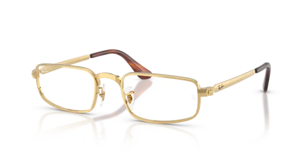 Ray-ban Full Rim Rectangle Eyeglasses - Oro Arista