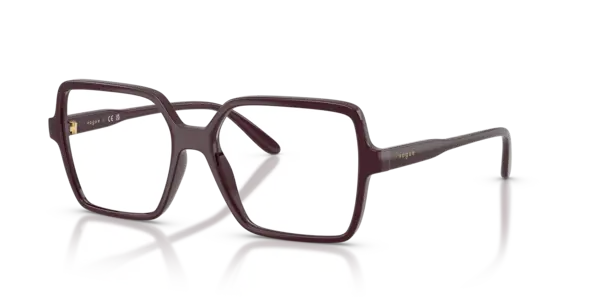 VOGUE EYEWEAR Full Rim Square Eyeglasses - Full Bordeaux